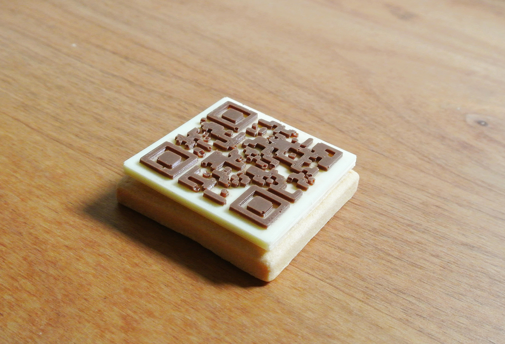 QR Code Chocolate & Cookie - Hello Mold